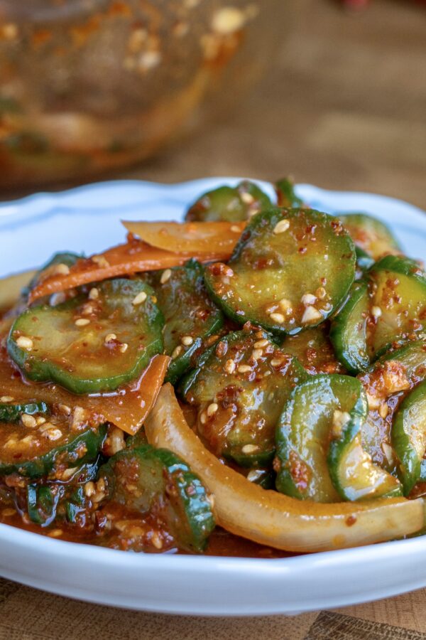 Korean Cucumber Salad (Oi Muchim) - Stellanspice