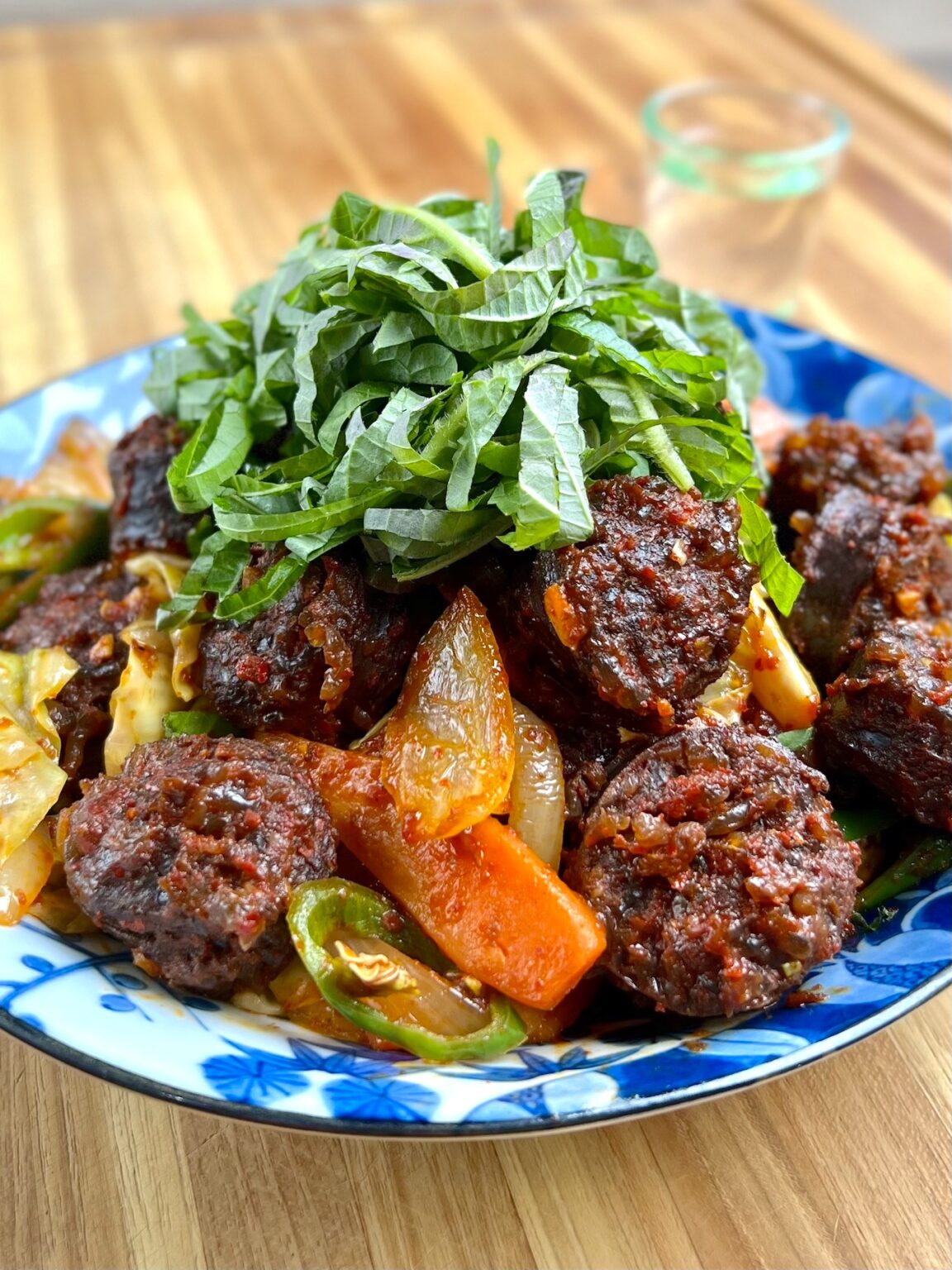 Blood Sausage Stir Fry (Soondae Bokkeum) - Stellanspice