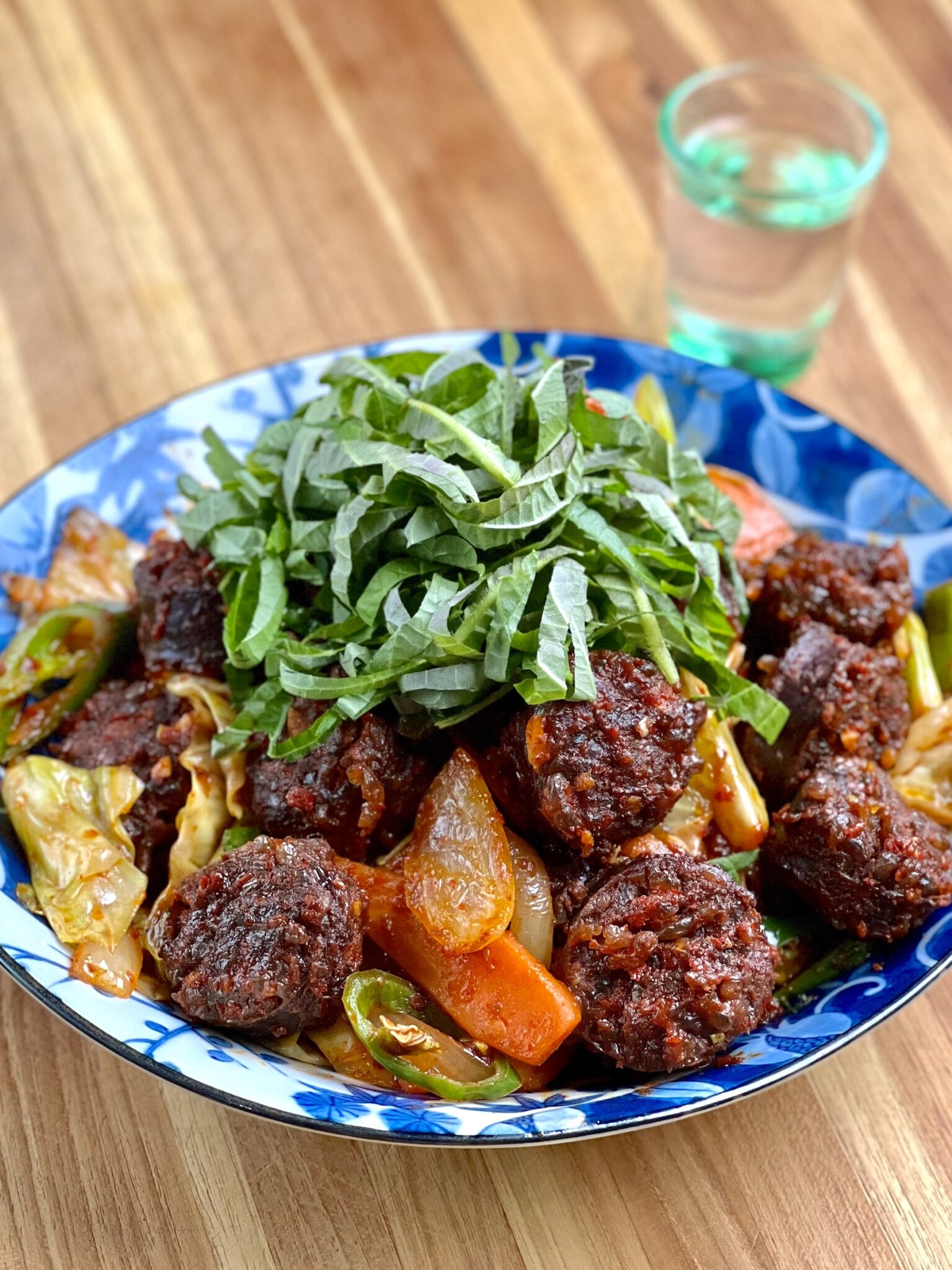 Blood Sausage Stir Fry (Soondae Bokkeum)