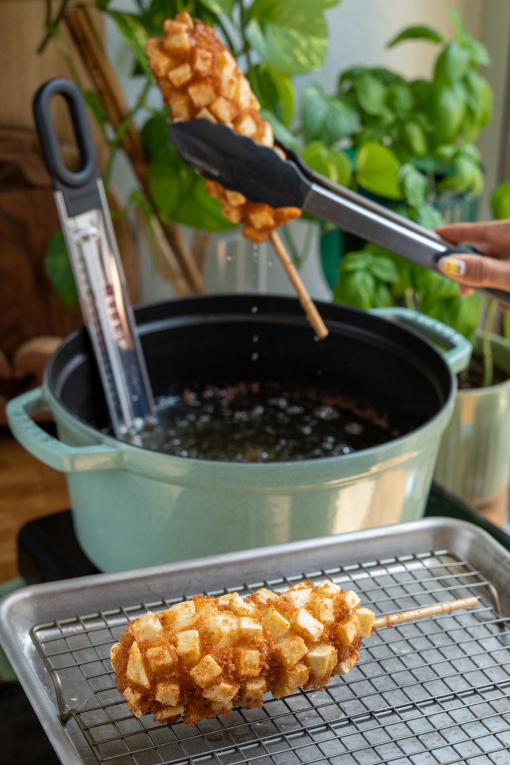 Korean Corn Dog (Gamja Hotdog) - Stellanspice