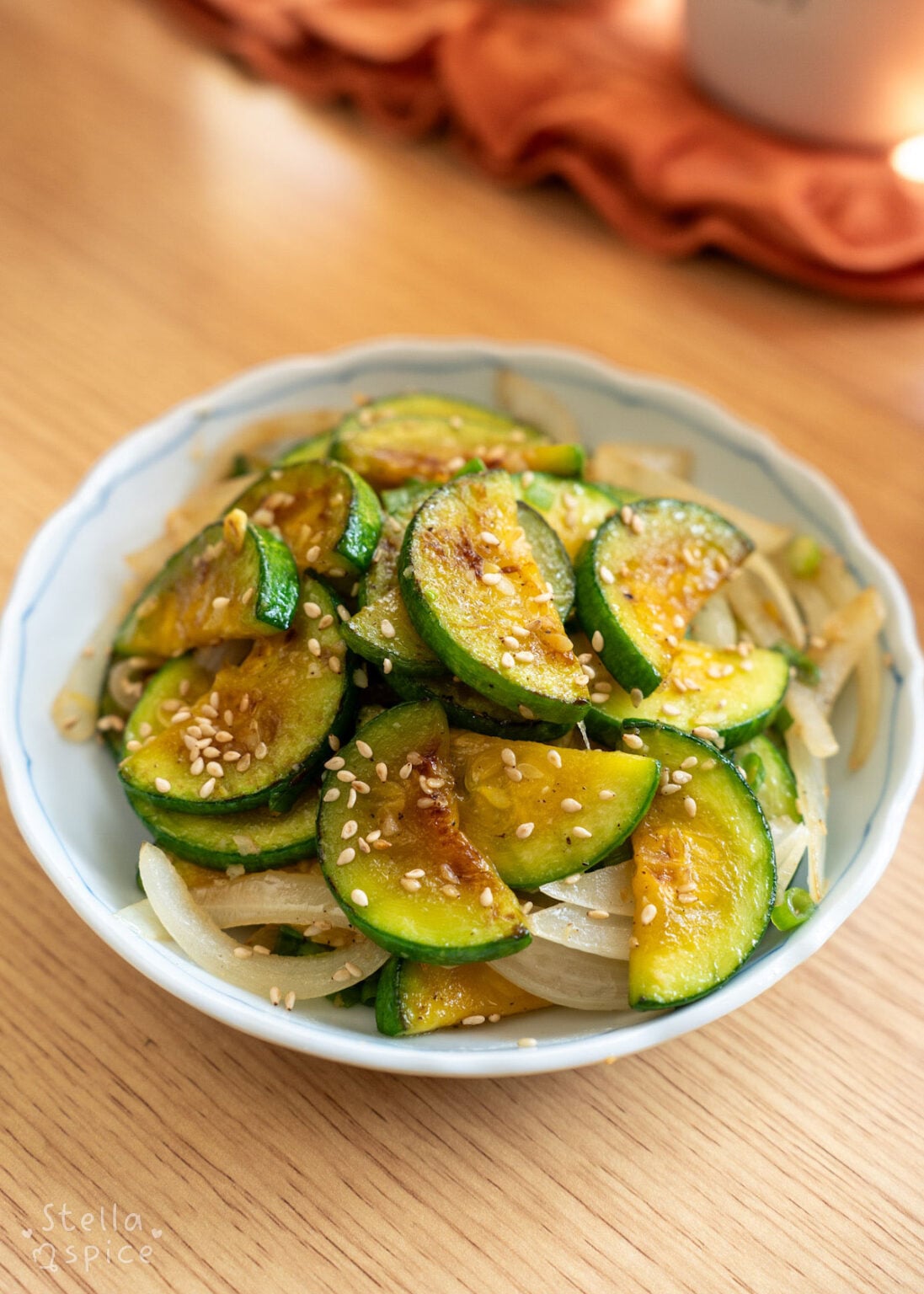 Hobak Bokkeum (Korean Stir Fried Zucchini) - Stellanspice